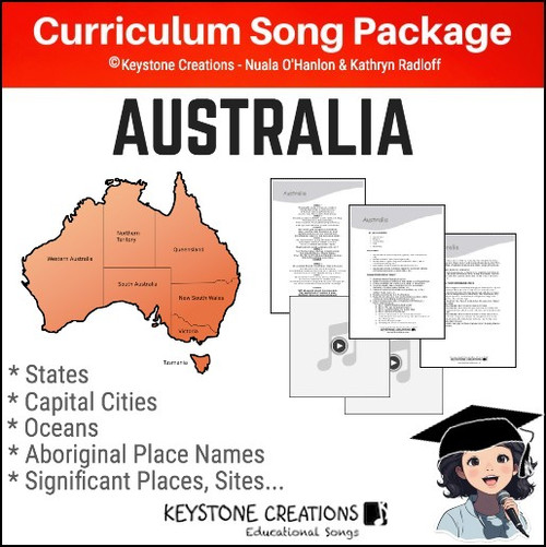 'AUSTRALIA' (Grades 3-7) ~ Curriculum Song MP3 & Lesson Materials ...