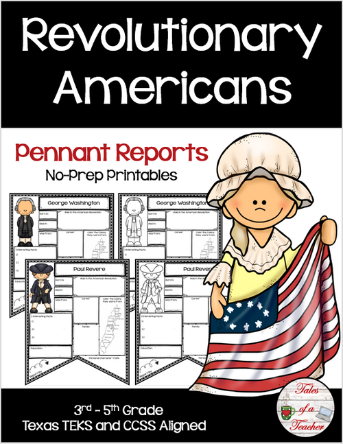 Revolutionary Americans Pennant Reports - Amped Up Learning