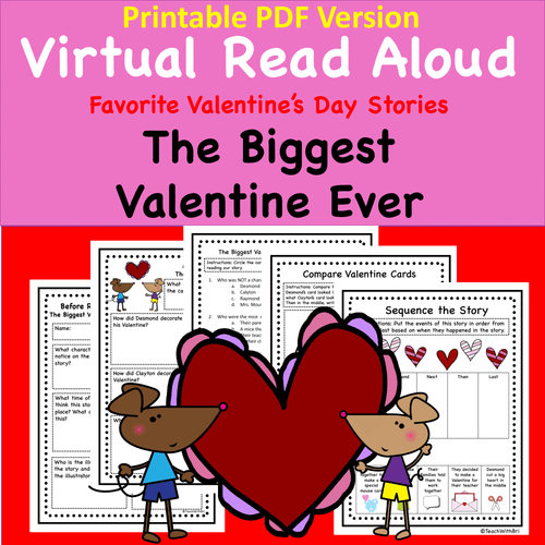 The Biggest Valentine Ever - Book Activity Pack