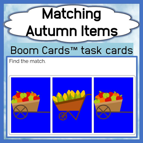 Matching: Autumn Theme Boom Cards™ - Amped Up Learning