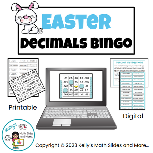Easter - Decimals Bingo - Digital