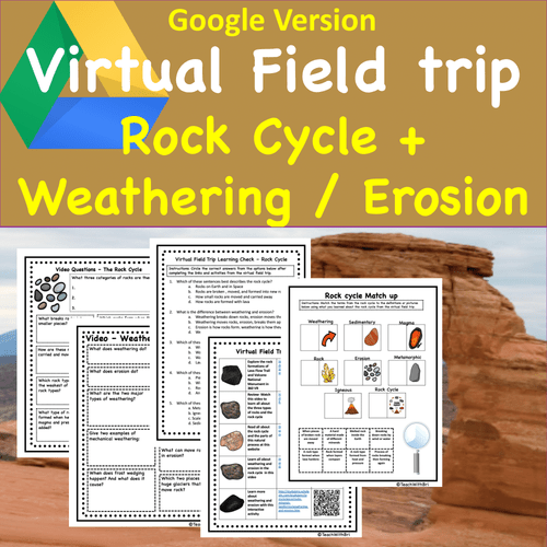 Rock Cycle Weathering and Erosion Virtual Field Trip- Google Classroom ...