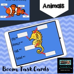 Ocean Animal Labeling Boom Cards - Amped Up Learning
