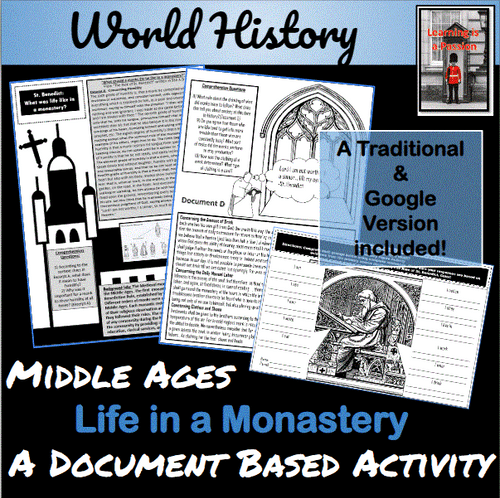 World History | Middle Ages: Life in a Monastery | Document Based ...