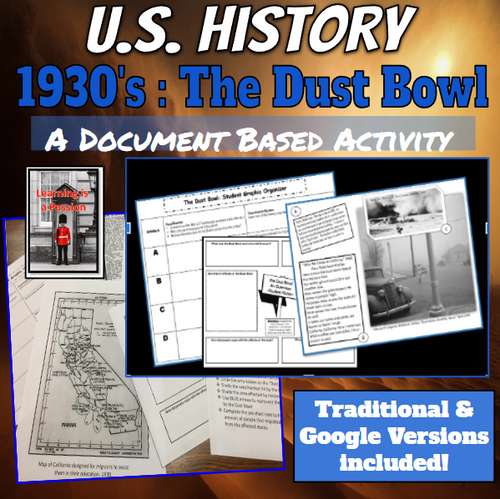 U.S. History: Dust Bowl | A Document Based Activity | Distance Learning