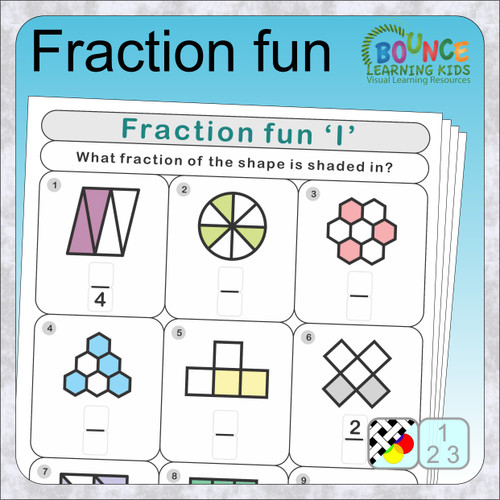 Fraction fun - what fraction of the shape is shaded
