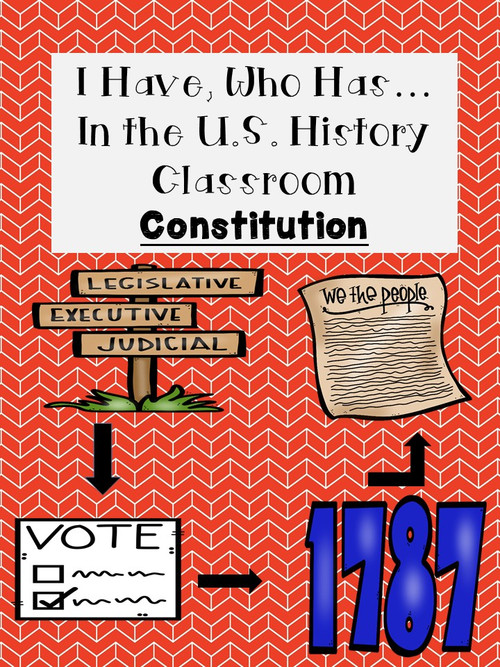 I Have, Who Has/Looping Cards-Constitution - Amped Up Learning