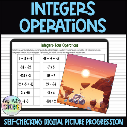 Mars Rover Integers Four Operations-Digital Self checking Picture ...
