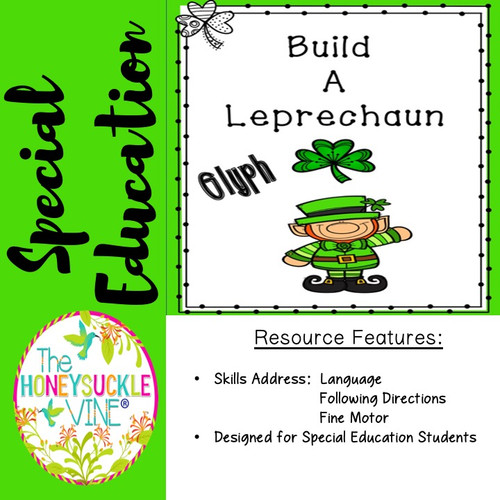 Special Education Build A Leprechaun Glyph