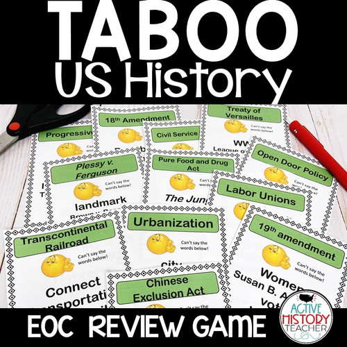 US History EOC Review Game TABOO