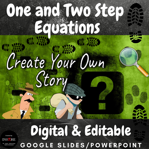 Choose Your Own Adventure Solving One and Two Step Equations EDITABLE ...