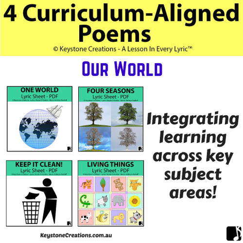 4 CURRICULUM-ALIGNED POEMS (Grades Various) ~ Our World