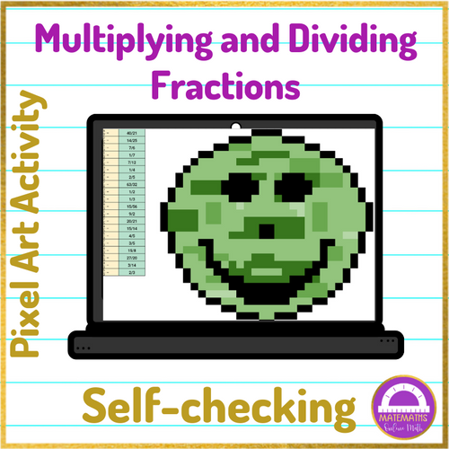 Earth Day Multiplying and Dividing Fractions Pixel Art Activity Google ...