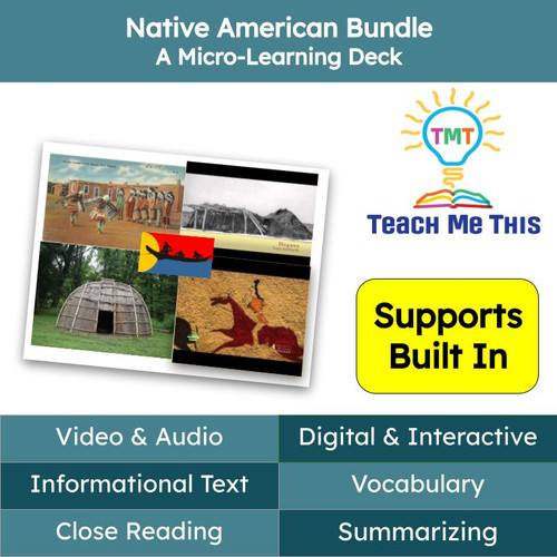 Native Americans Informational Text Reading Passage and Activities BUNDLE