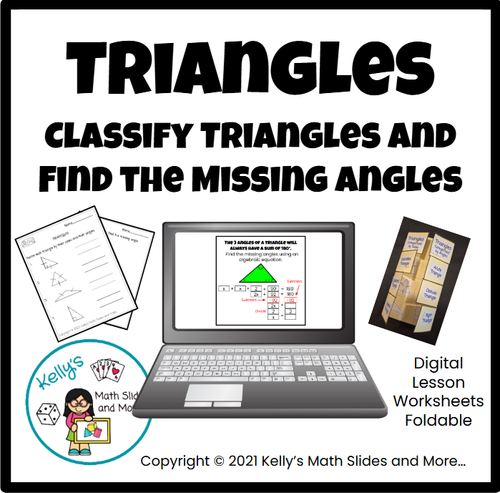 Triangles - Classify and Find the Missing Measurement - Digital and ...