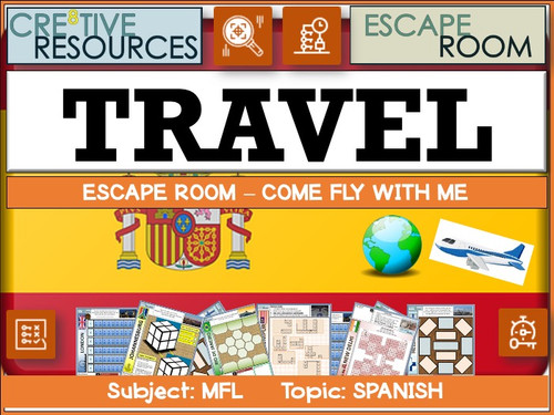 Travel and tourism Spanish Escape Room - Amped Up Learning