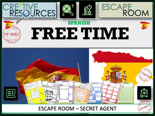 Free Time Spanish Escape Room - Amped Up Learning