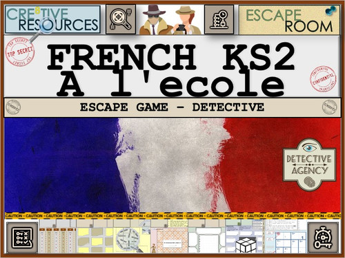French L'Ecole- Escape Room - Amped Up Learning