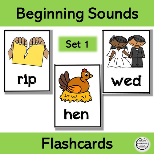 Beginning Sounds Flash Cards