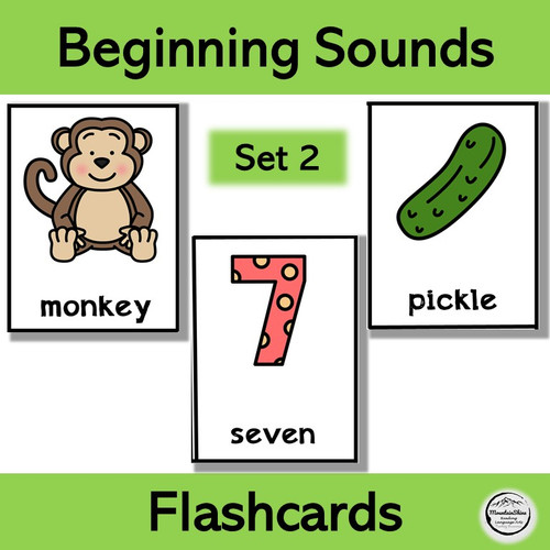 Beginning Sounds Flash Cards Set 2
