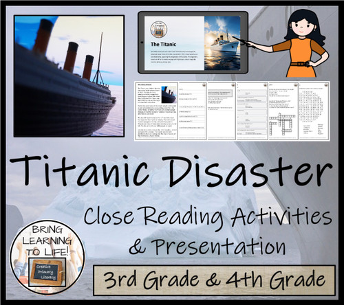3rd and 4th grade Close Reading Activity