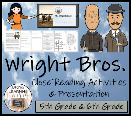 Wright Brothers Close Reading Comprehension Activities | 5th Grade ...