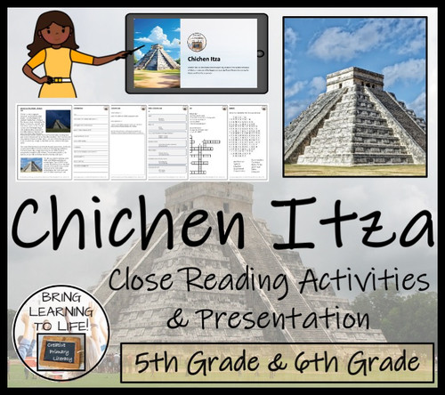 Chichen Itza Close Reading Comprehension Activity | 5th Grade & 6th Grade