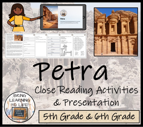 Petra Close Reading Activity Digital & Print | 3rd Grade & 4th Grade
