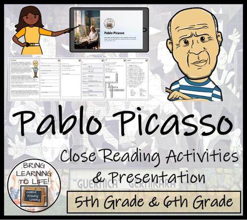 Pablo Picasso Close Reading Comprehension Activities