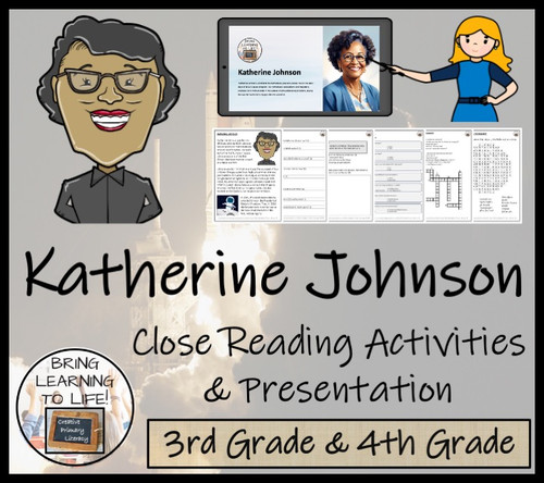 Katherine Johnson Close Reading Comprehension Activities | 3rd Grade ...