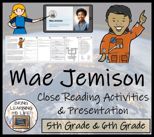 Mae Jemison Close Reading Activity | 5th Grade & 6th Grade