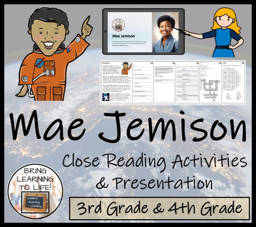 Mae Jemison Close Reading Activity | 3rd Grade & 4th Grade