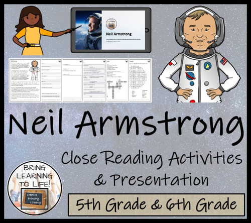 Neil Armstrong Close Reading Activity | 5th Grade & 6th Grade