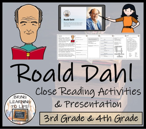 Roald Dahl Close Reading Activity | 3rd Grade & 4th Grade