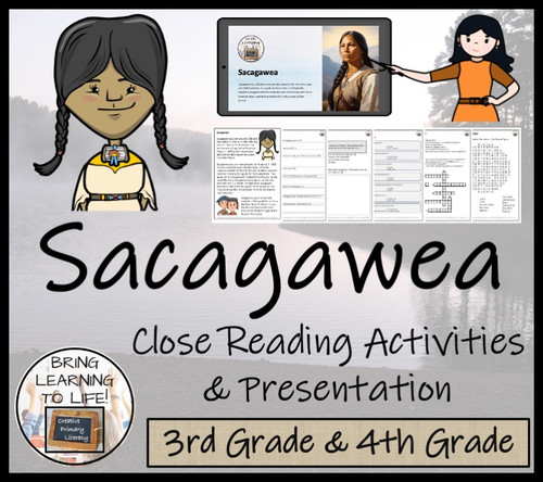 Sacagawea Close Reading Activity | 3rd Grade & 4th Grade
