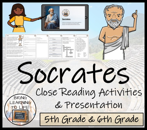 Socrates Close Reading Activity | 5th Grade & 6th Grade