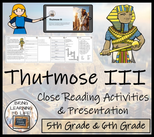 Thutmose III Close Reading Activity | 5th Grade & 6th Grade