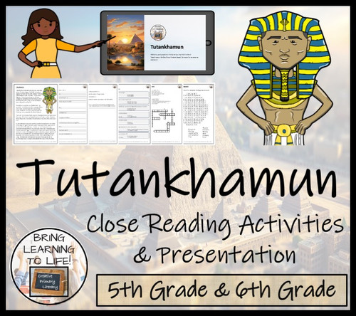 Tutankhamun Close Reading Activity | 5th Grade & 6th Grade