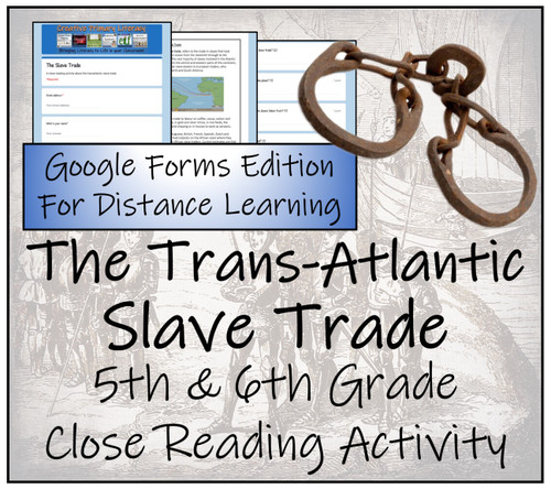 The Slave Trade Close Reading Activity Digital & Print | 5th Grade ...