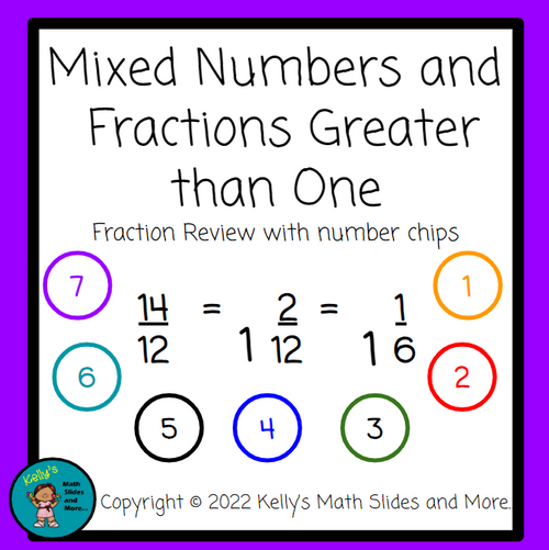 Fractions Review - Mixed Numbers and Improper Fractions