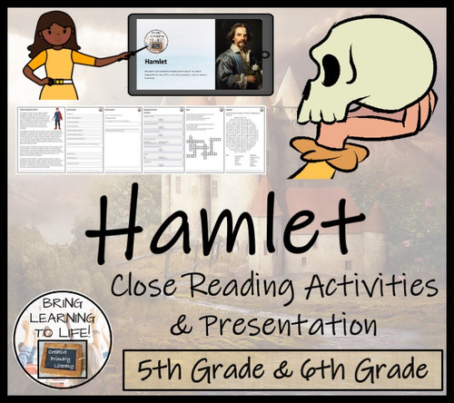 Hamlet Close Reading Comprehension Activities | 5th Grade & 6th Grade ...