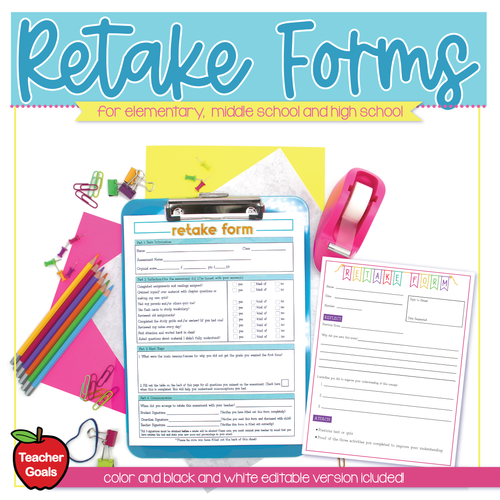 FREEBIE Retake Forms
