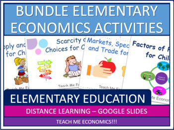 Elementary Economics Bundle of Worksheets, Scarcity, Supply Demand, Markets