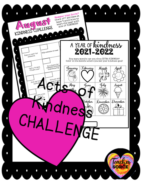 Kindness Challenge Full Year - Amped Up Learning
