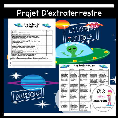 Projet de l'espace: Créer un extraterrestre