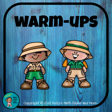 Warm-up Template for your classroom - FREE!!!!