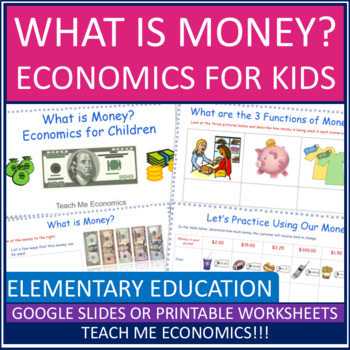 Money, Functions Characteristics Elementary Economics Google Slides or ...