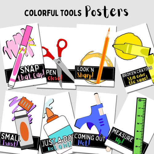 POSTER: Colorful Classroom Tools - Amped Up Learning