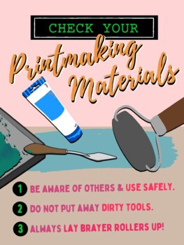 POSTER: Check your Printmaking Materials - Amped Up Learning