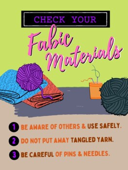 POSTER: Check your Fiber Fabric Materials - Amped Up Learning